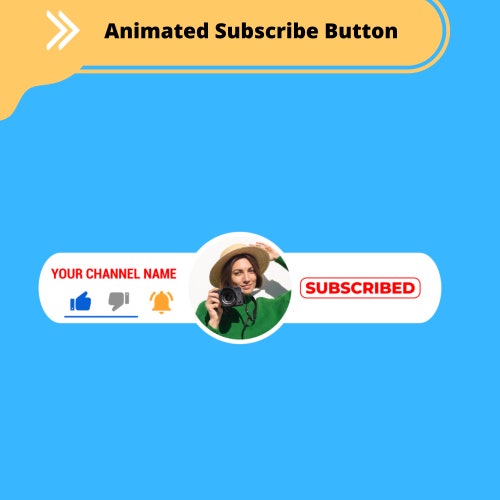 Animated Youtube SUBSCRIBE BUTTON Youtube Subscribe - Etsy