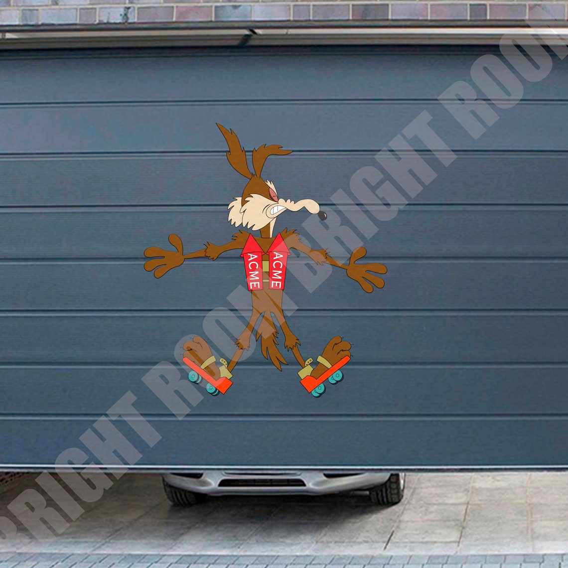 Wile E Coyote Hitting Vinilo Pegatina Coche Ventana Y Camión Etsy