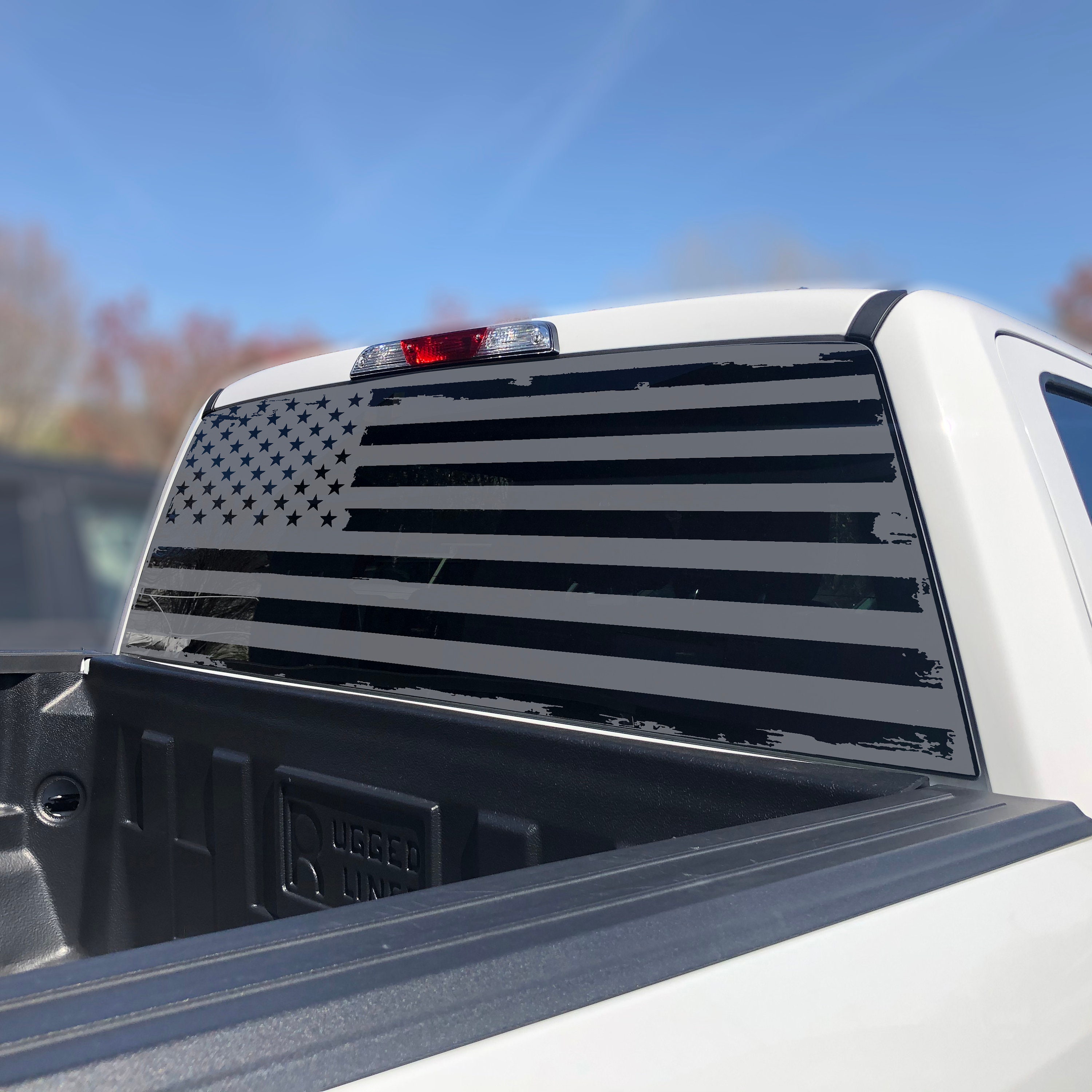 American Flag Rear Window Decal Sticker Banners Vinyl Custom | Etsy