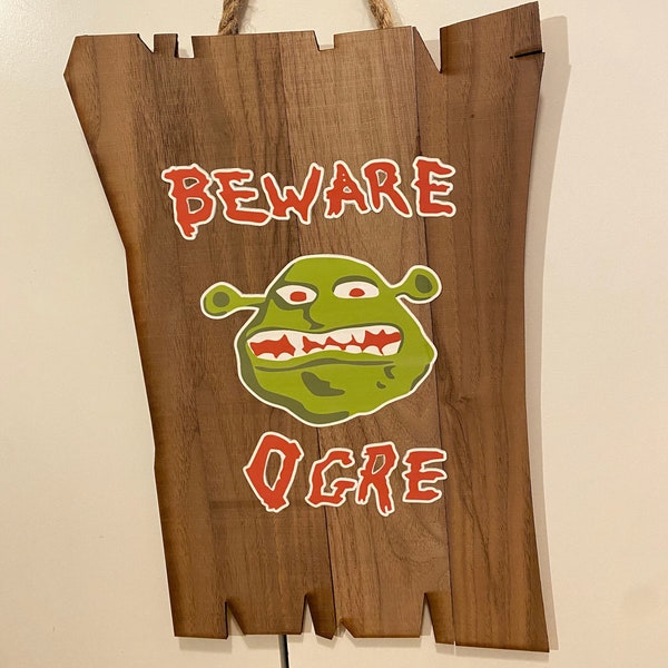Shrek Sign - Etsy