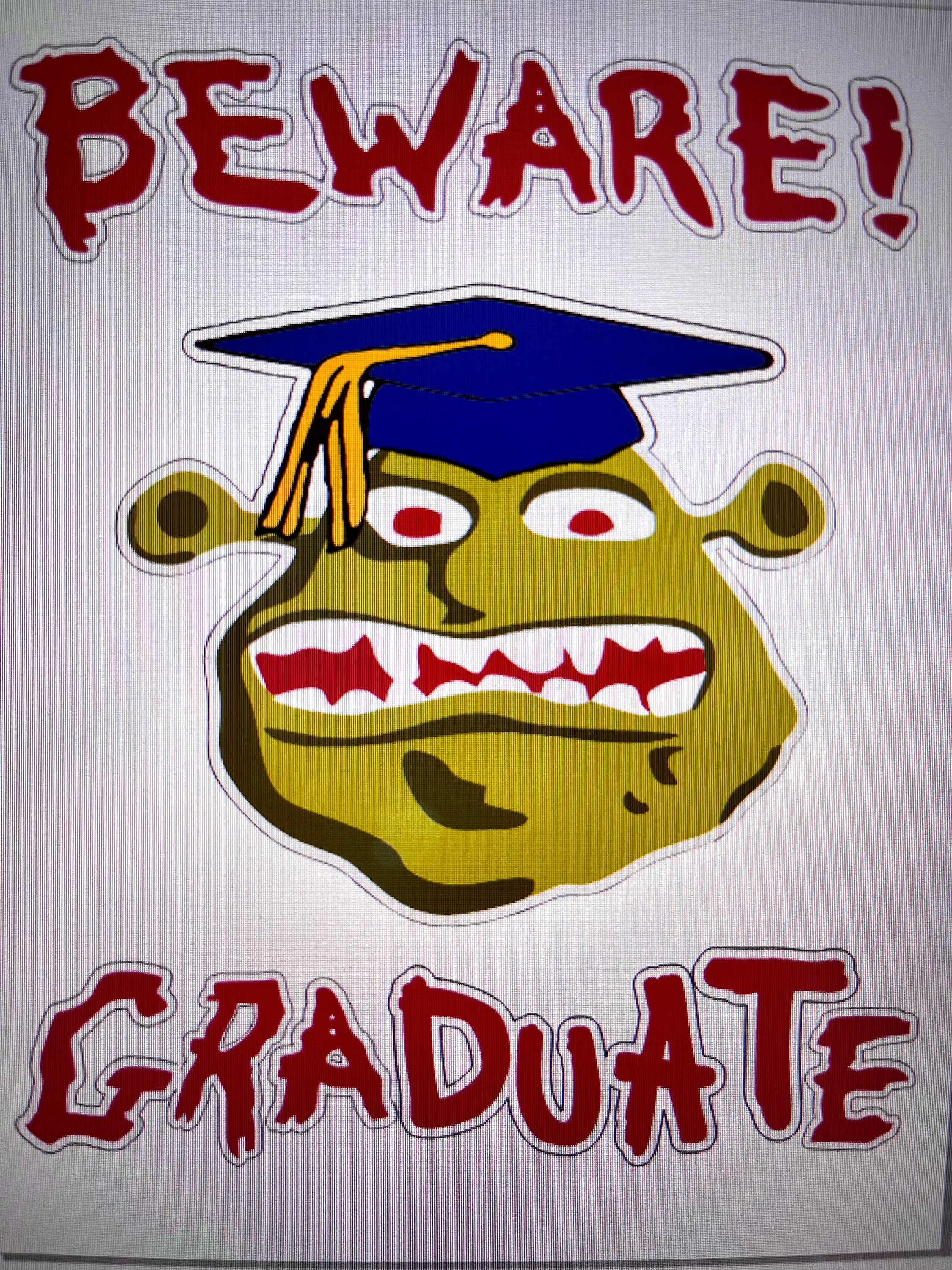 Beware Ogre Sign - Etsy