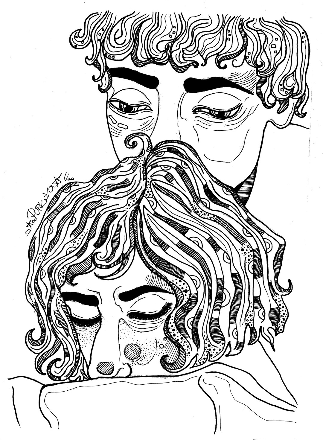 We Are One World - Ink Drawing, Printable From Original, Instant ...