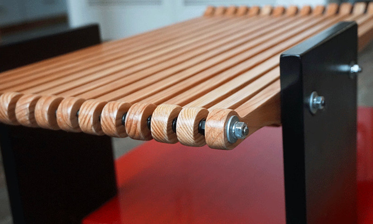 Mid Century Coffee Table With CNC Oregon Pine Ribs - Etsy