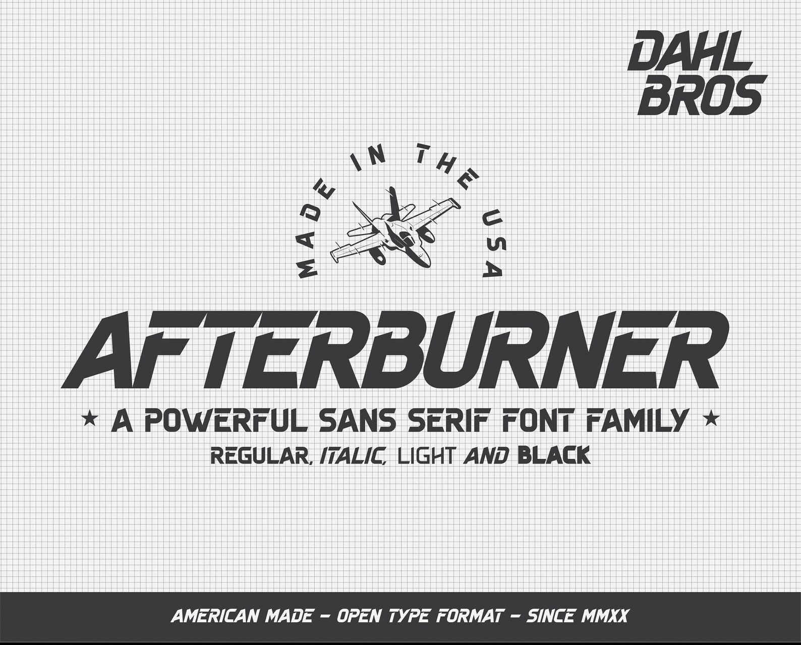 Sans Serif Typeface - Afterburner Font Family - Etsy
