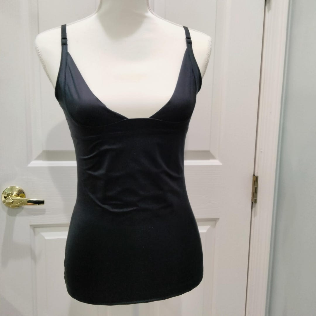Sonic Slimmers Open Bust Shaper Cami, Set of Two, Black and Beige, Size ...