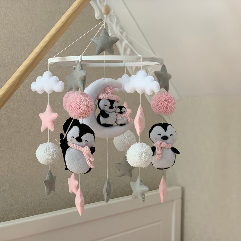 Penguin Baby Mobile - Etsy