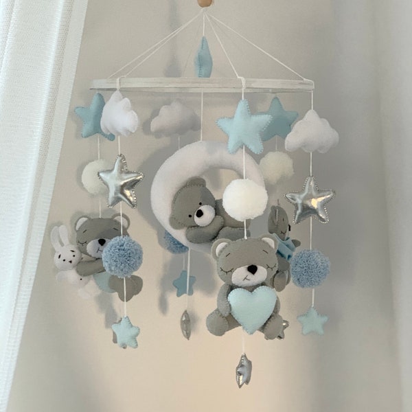 Baby Boy Crib Mobile - Etsy