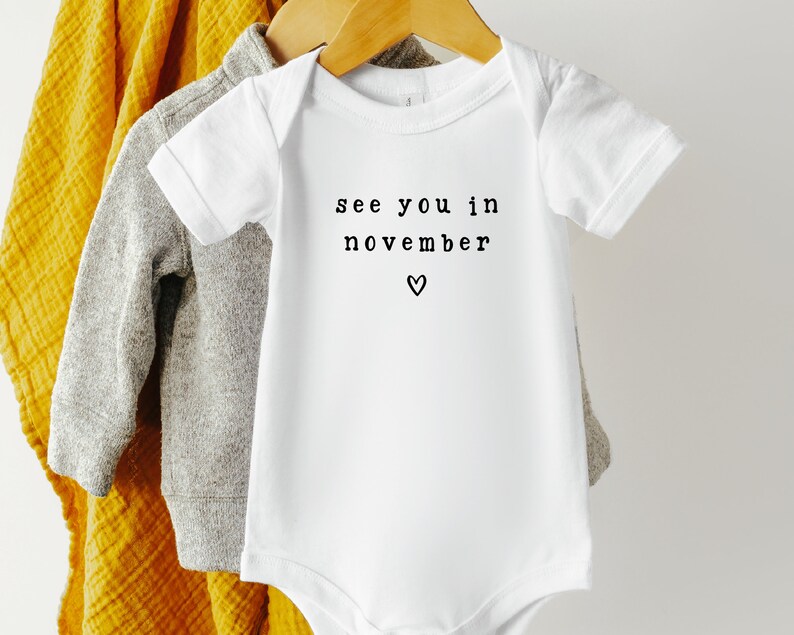 See You in November Onesie Pregnancy Announcement to Husband - Etsy