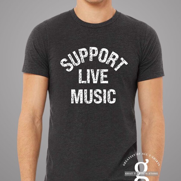 Support Live Music Shirt - Etsy