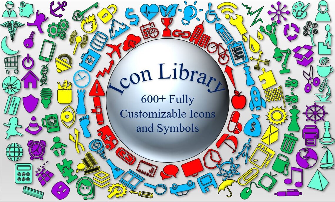 Powerpoint Icon Library | Etsy
