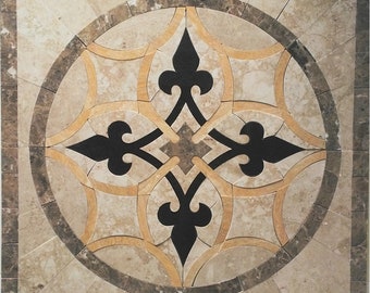 Floor Marble Medallion 2124 - Etsy