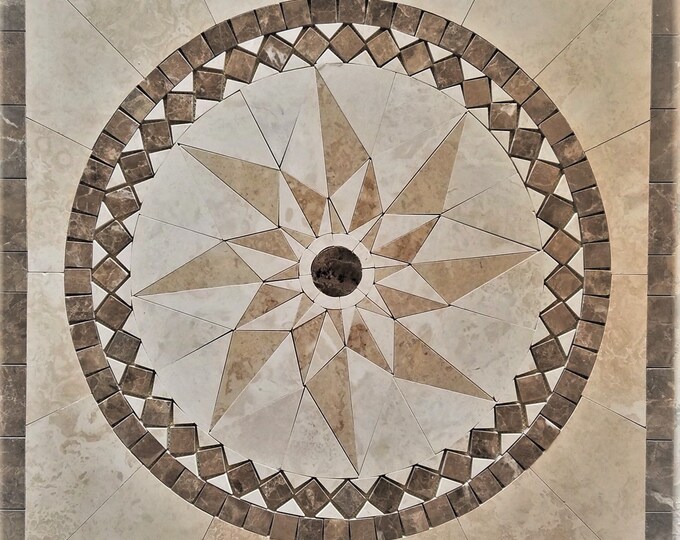 Floor Marble Medallion 8007 - Etsy