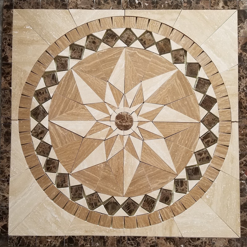 Tile Medallion Backsplash - Etsy