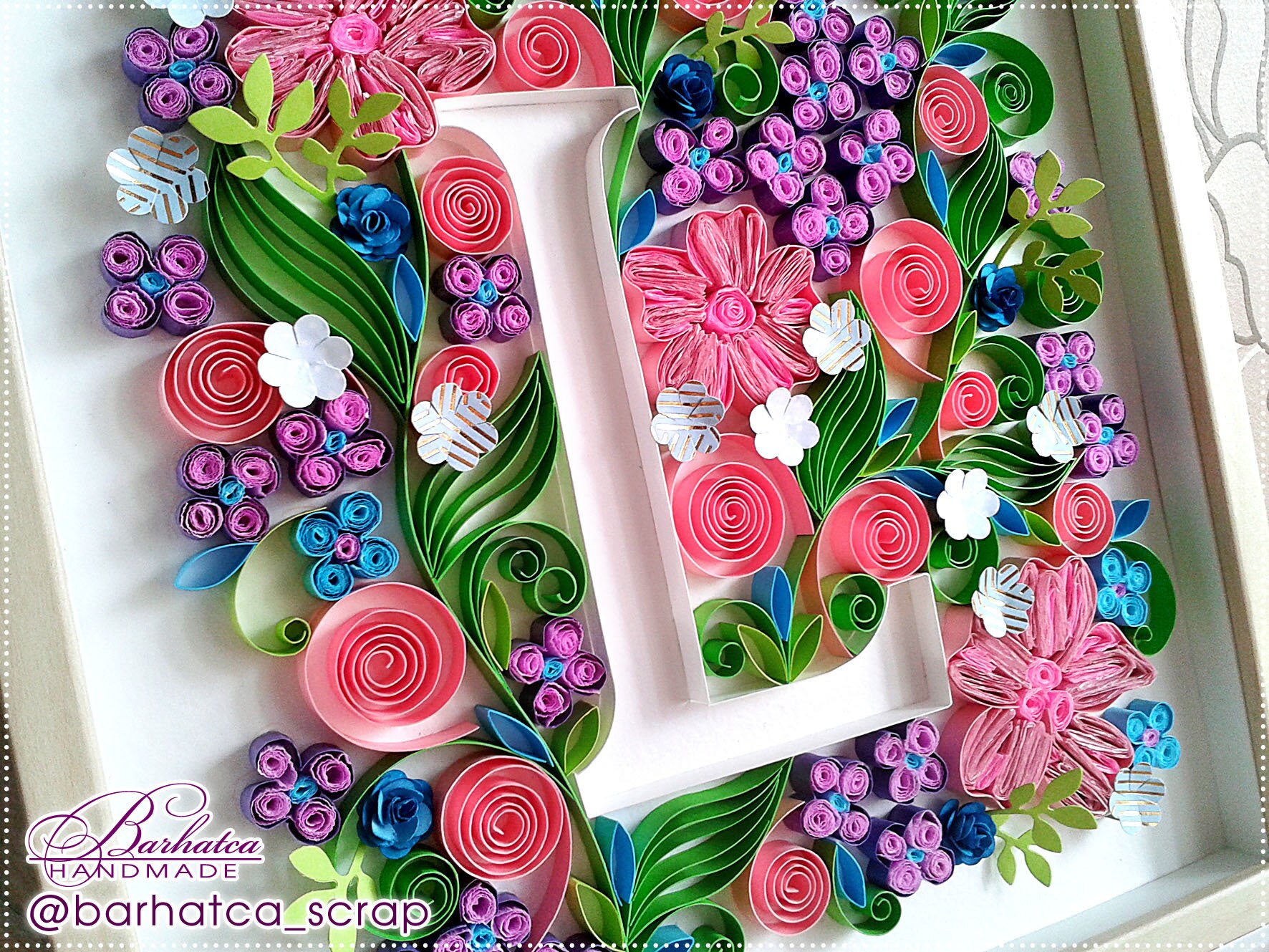 Monogram L Letter L Personalized Quilling Letter Quilling | Etsy