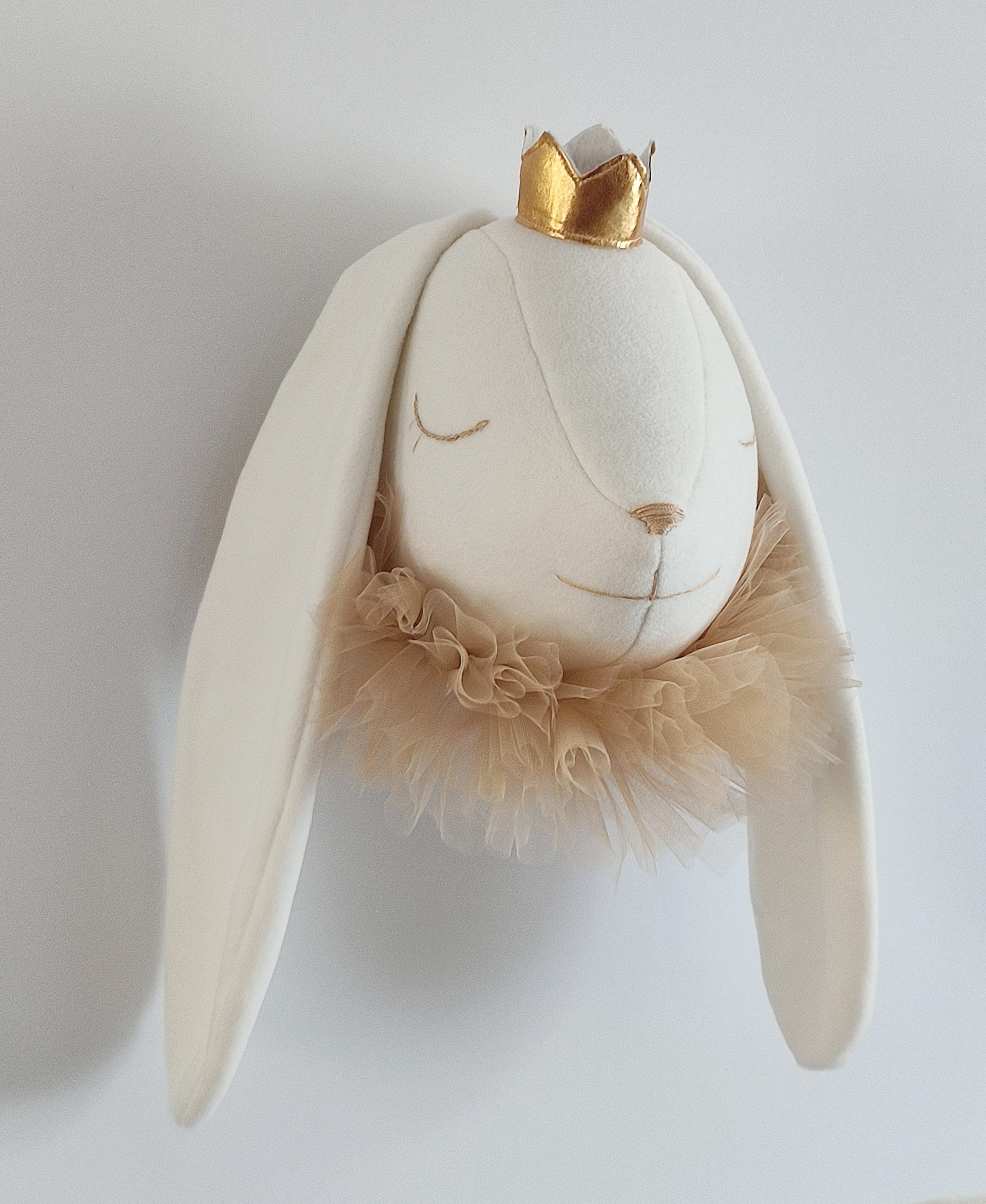 Cute Rabbit Head Decor, Stuffed Animal Wall Mount Bunny, Nursery ...