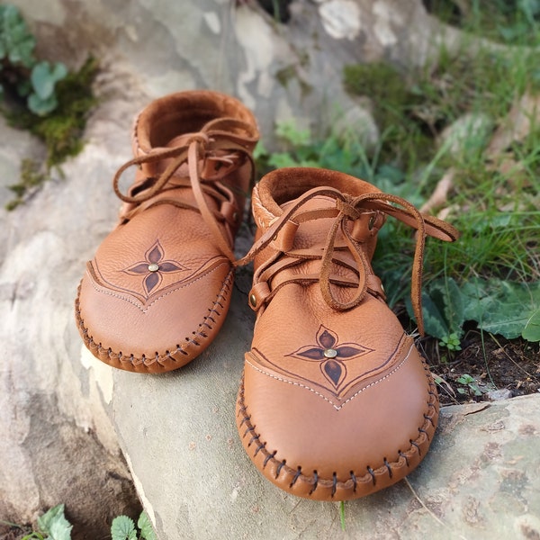 Leather Moccasins Shoes Women - Etsy