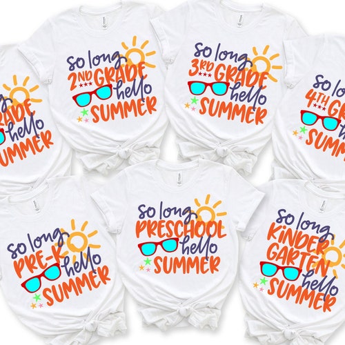 So Long 3rd Grade Svg Hello Summer Svg Last Day of School - Etsy