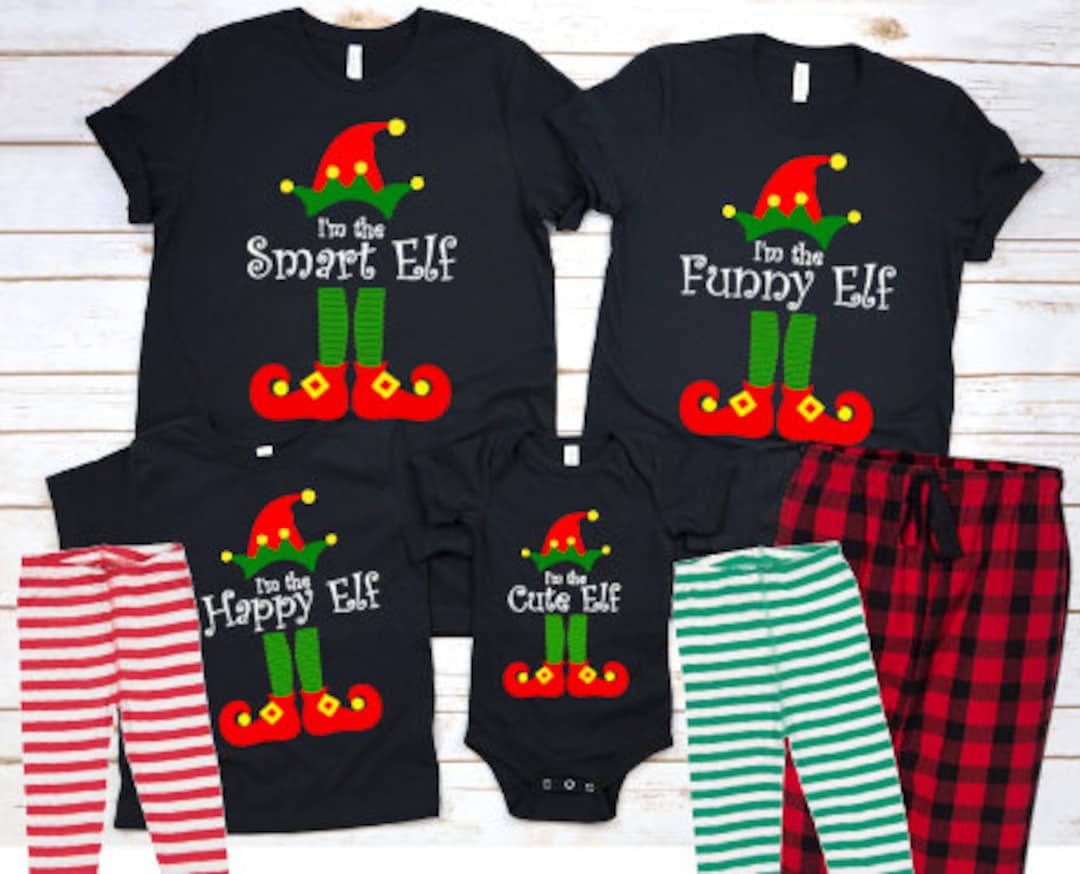 Elf Pajamas, Christmas Pajamas, Custom Elf Pajamas, Matching Christmas ...
