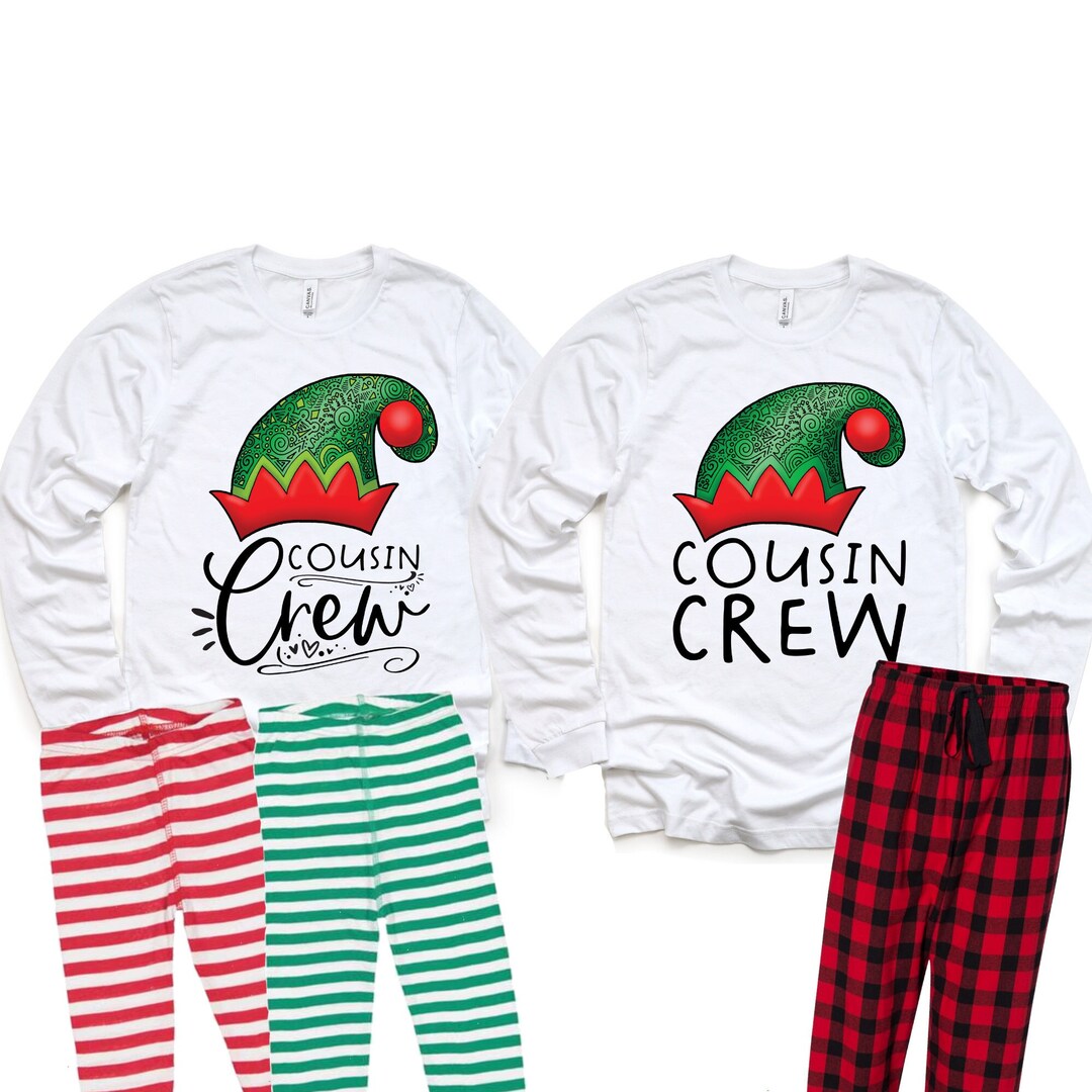 Cousin Crew Pajamas, Cousin Crew Elf Pj's, Christmas Pajamas, Matching ...