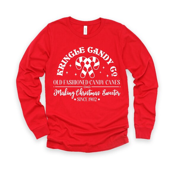 Kringle Candy Co Shirt Candy Cane Shirt Cute Christmas - Etsy