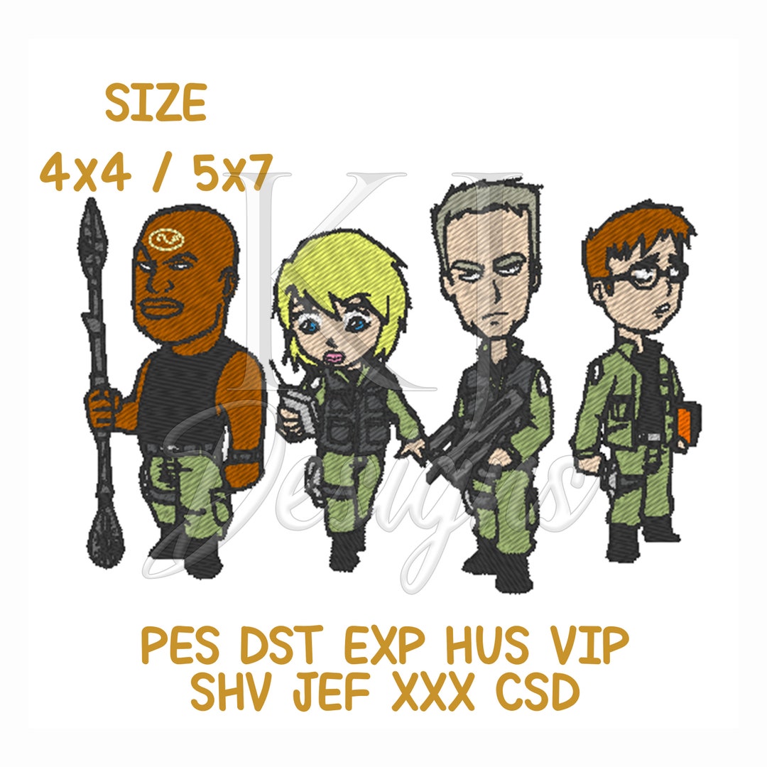 Stargate SG-1 Bordado Tamaño De Diseño 4x4 5x7 9 Formatos - Etsy