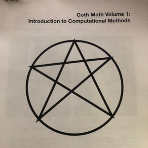 Goth Math Volume 1: Introduction to Computational Methods | Etsy