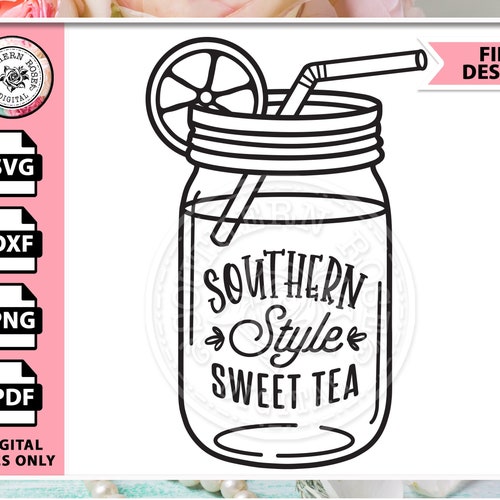 Sweet Tea Southern Things Png Svg - Etsy