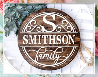 Last Name Frame - Etsy