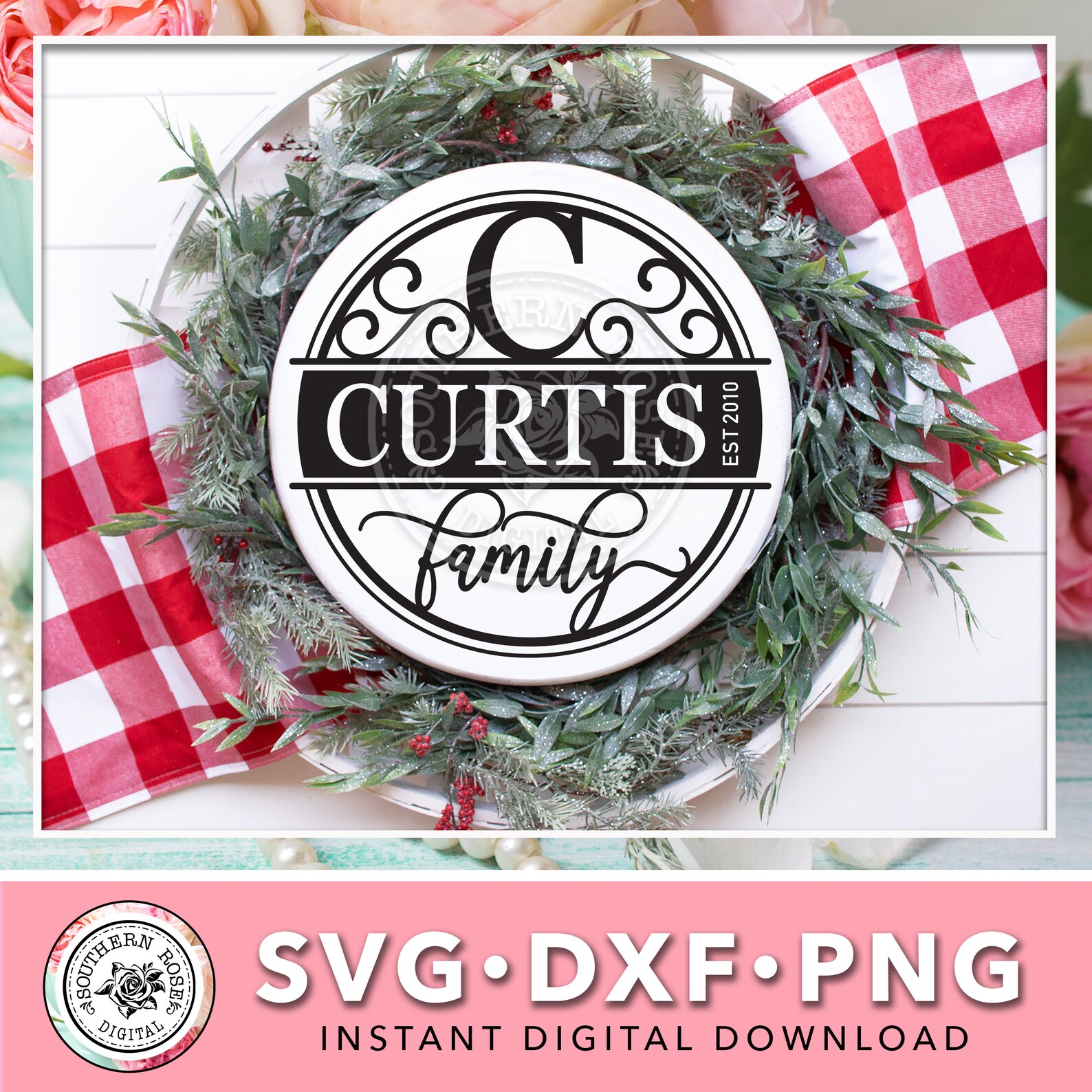 Personalized Monogram Sign Svg Glowforge Monogram Svg Name - Etsy