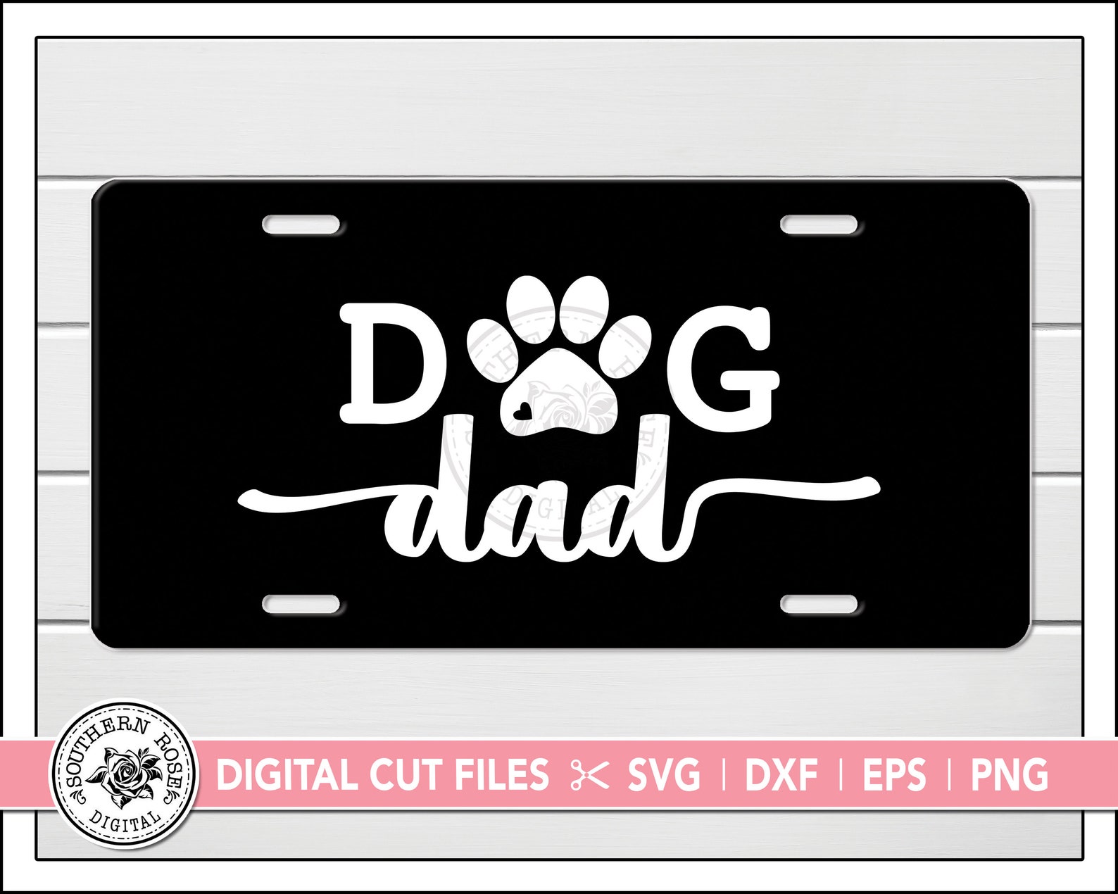 Dog Dad Svg Paw Print Heart Svg Dog Dad Decal Svg Dog Dad | Etsy