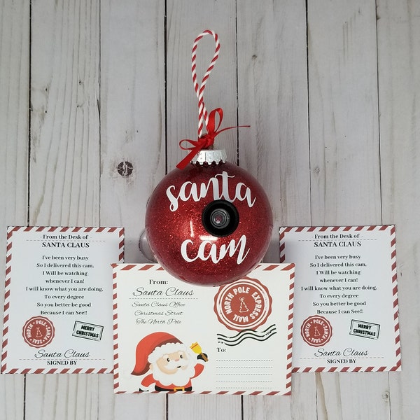 Santa Camera Ornament - Etsy