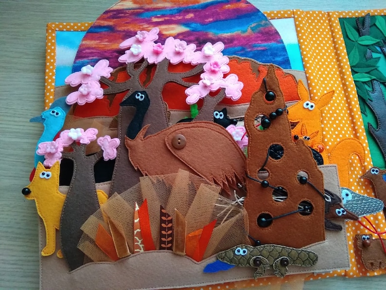 AUSTRALIA Quiet Book PDF Pattern & Tutorial Diy Quiet Book - Etsy