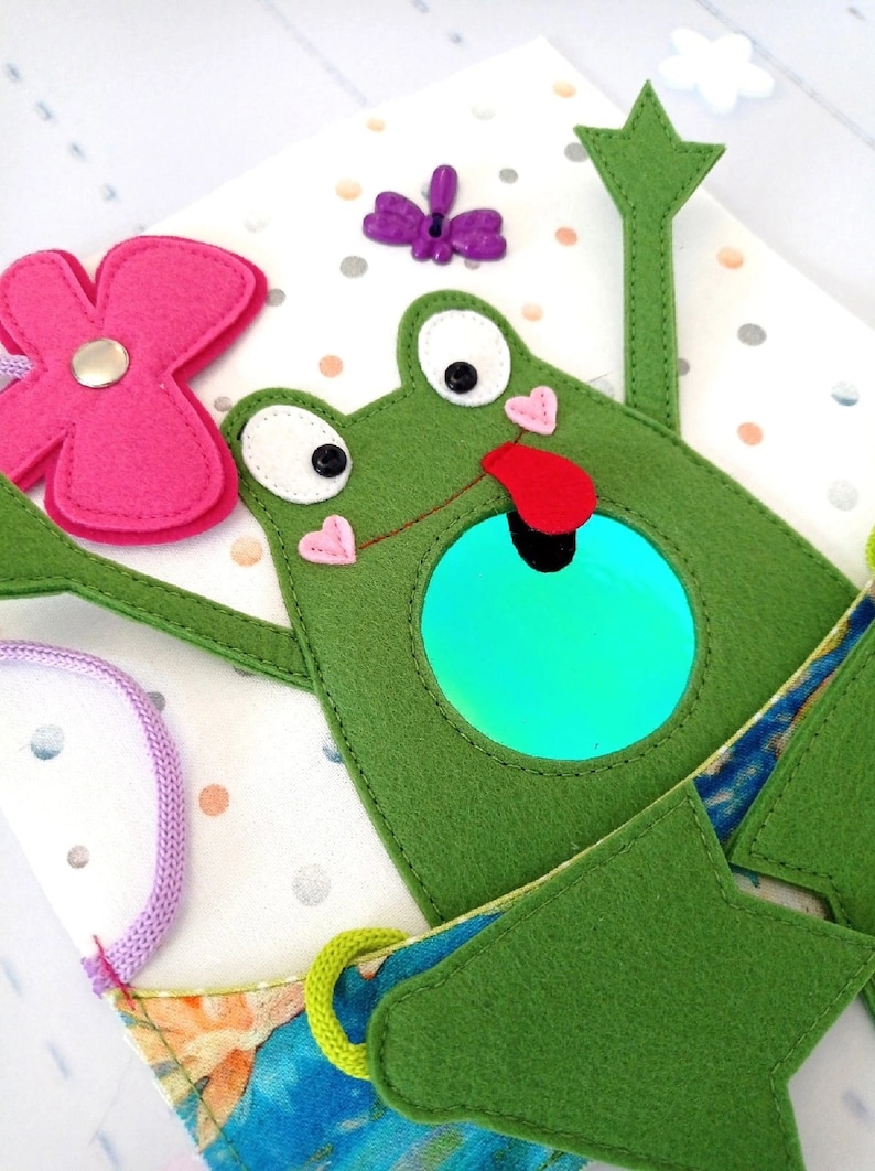FUNNY FROG Quiet Book PDF Pattern, Baby Book Pattern, Diy Quiet Book ...