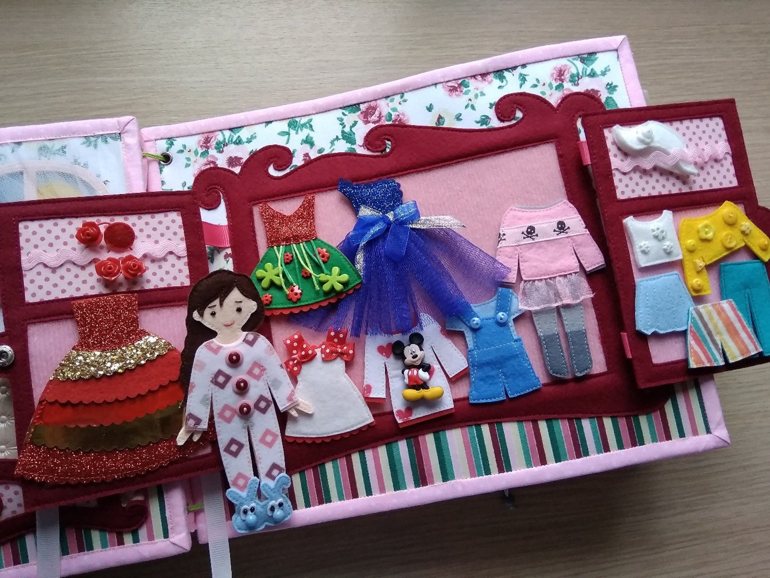 FELT DOLL and CLOTHES Pdf Patterns, Dollhouse Quiet Book Pdf Pattern ...