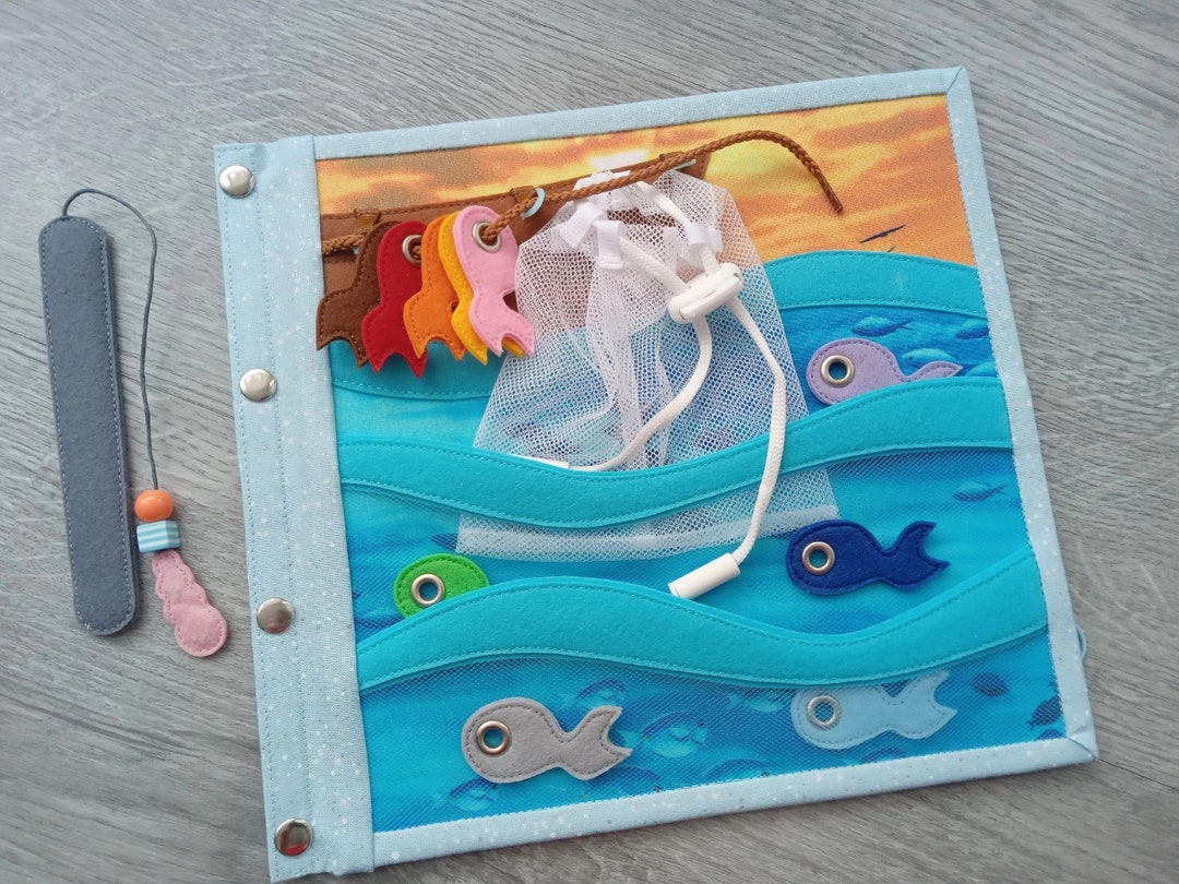 The Miraculous Catch of Fish, BIBLE STORIES Quiet Book Pattern, Toddler ...