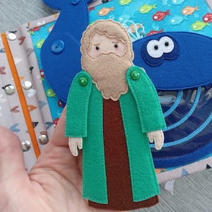 Jonah and the Whale, BIBLE STORIES Quiet Book Pattern, Toddler Busy ...