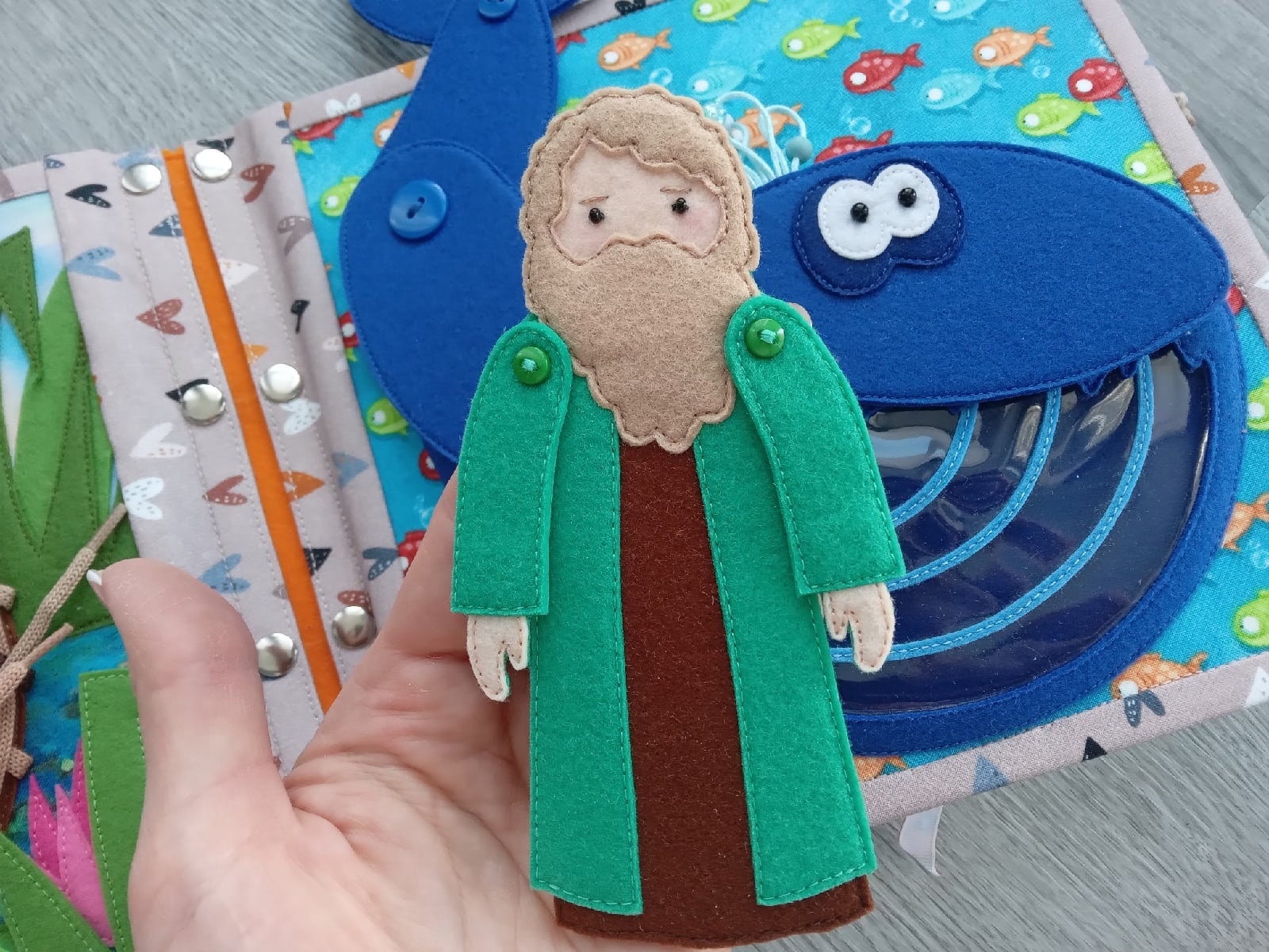 Jonah and the Whale BIBLE STORIES Quiet Book Pattern Toddler - Etsy