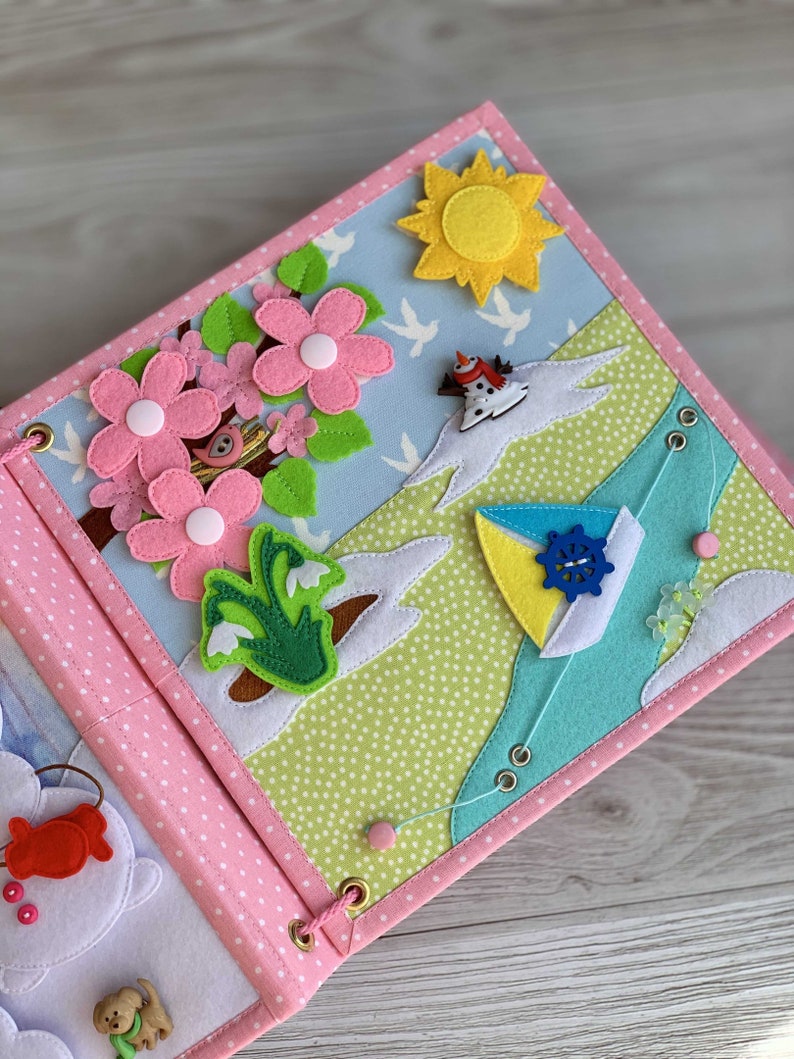 SEASONS Quiet Book PDF Pattern Diy Quiet Book Pages Busy - Etsy