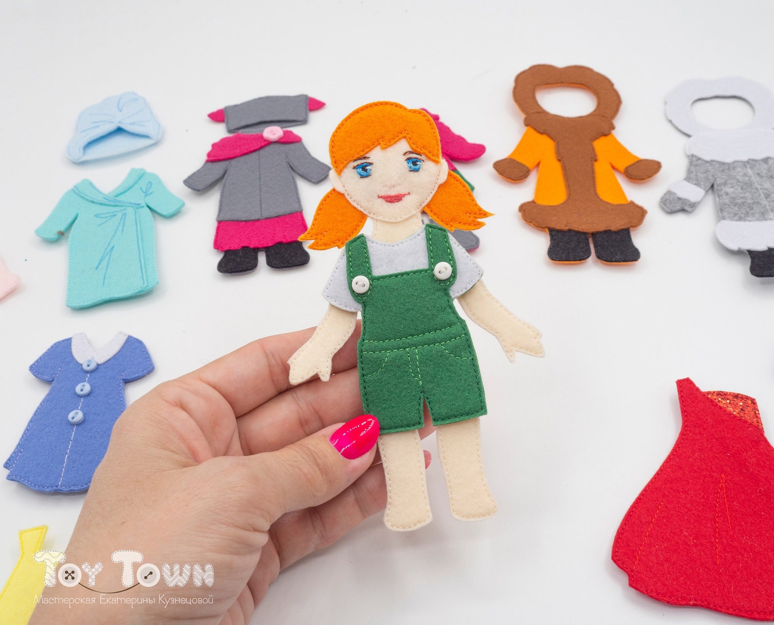 Boy and Girl Felt Doll With Clothes Pdf Patterns, Dress up Doll, DIY ...