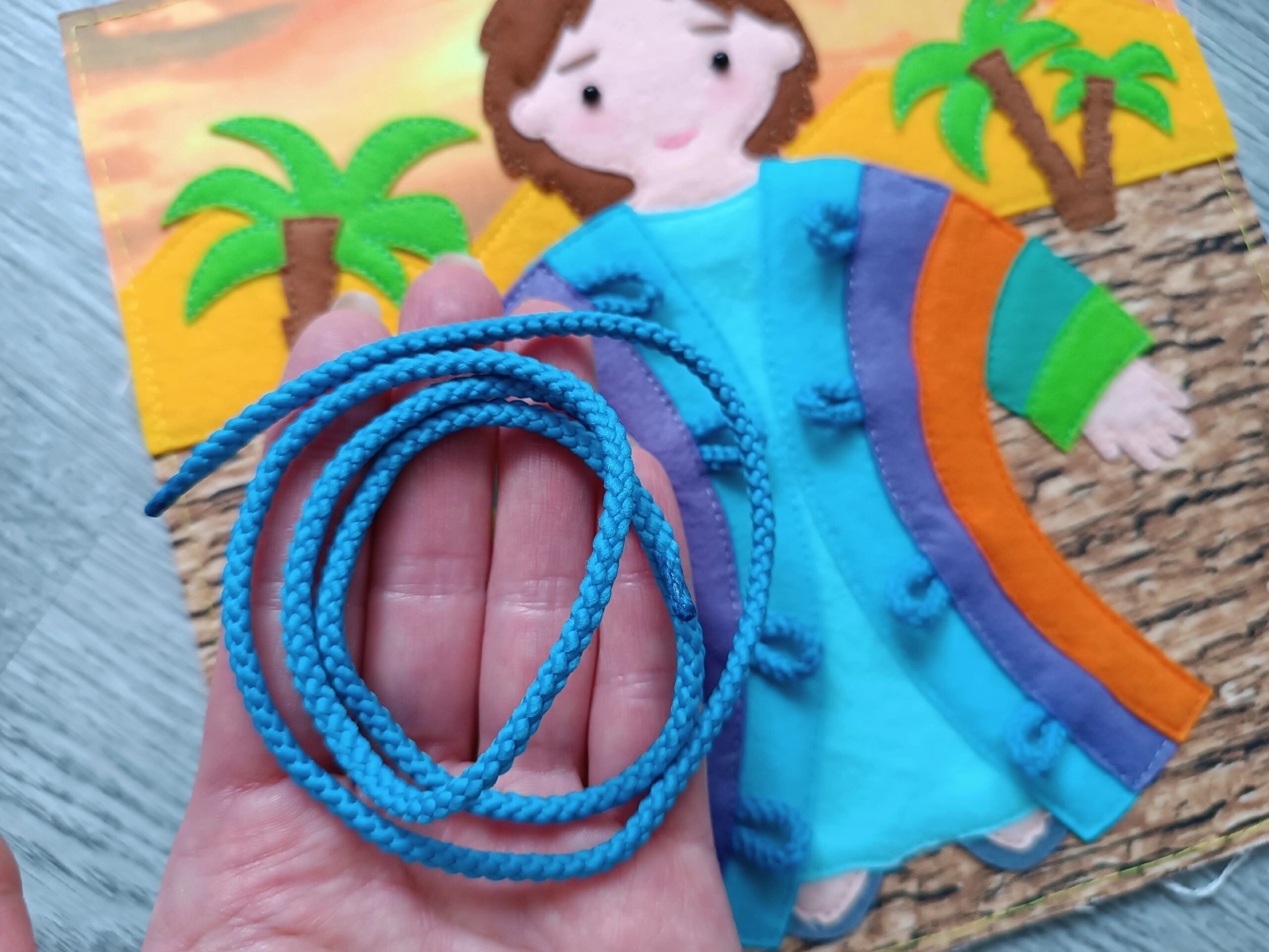 Joseph and the Coat of Many Colors, BIBLE STORIES Quiet Book Pattern ...