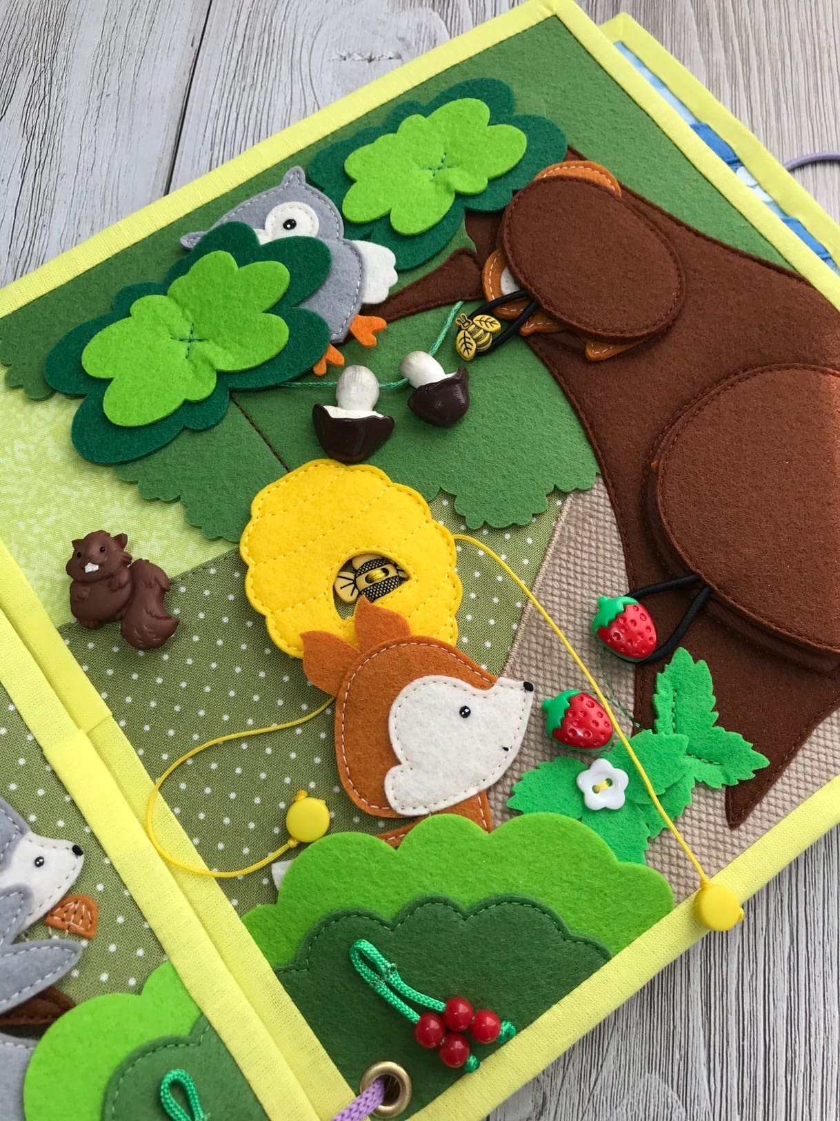 WOODLAND Quiet Book PDF Pattern Diy Quiet Book Pages Busy - Etsy.de