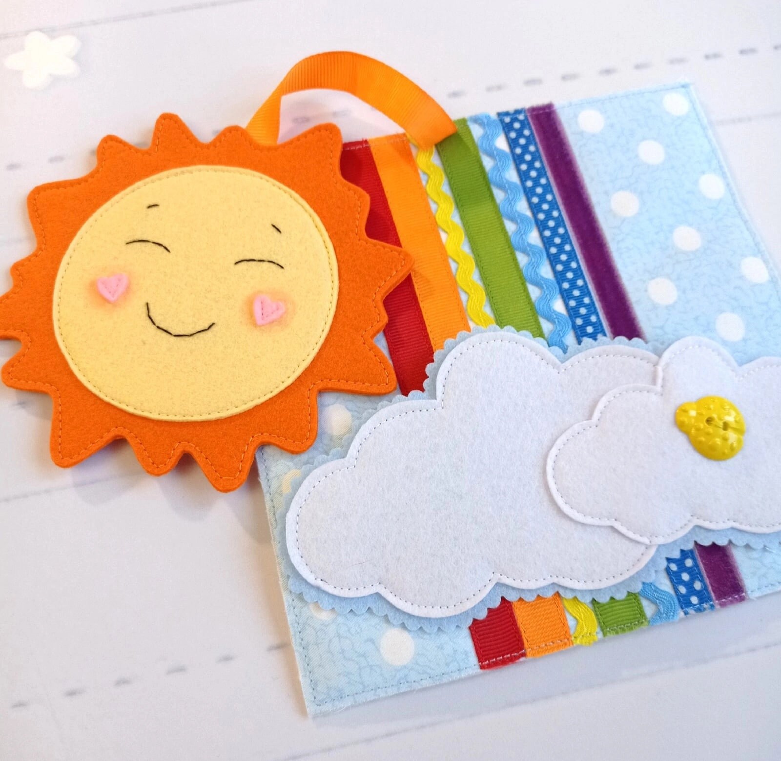 SUN STAR & RAINBOW Quiet Book Pages Pdf Pattern Baby Book - Etsy