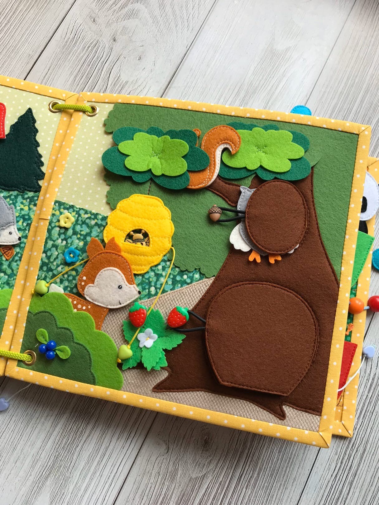 WOODLAND Quiet Book PDF Pattern Diy Quiet Book Pages Busy - Etsy.de
