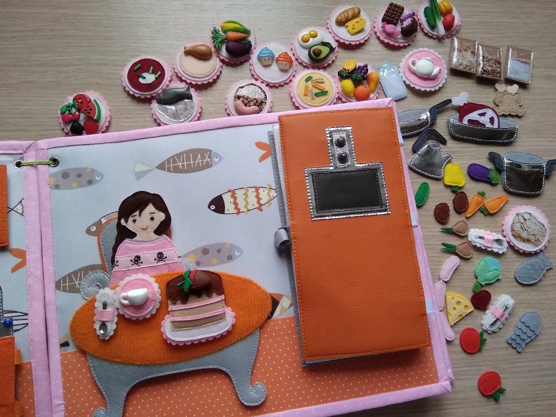 DOLLHOUSE Quiet Book PDF Pattern & Tutorial Patterns for 2 - Etsy