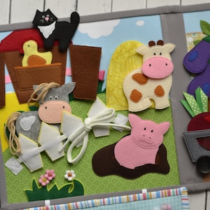FARM Quiet Book PDF Pattern, Diy Quiet Book Pages, Busy Book Pattern ...