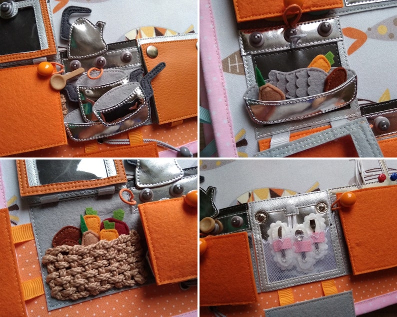 DOLLHOUSE Quiet Book PDF Pattern & Tutorial Patterns for 2 - Etsy