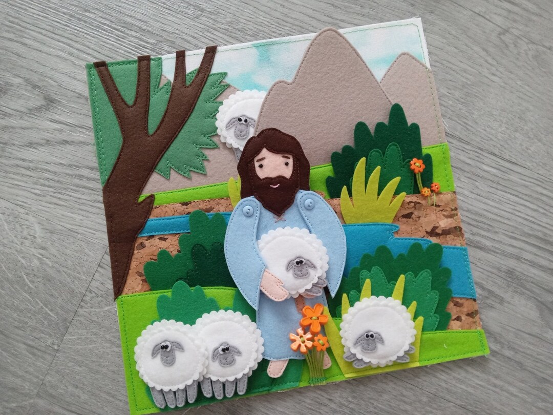BIBLE STORIES Quiet Book, Felt NATIVITY Playset, Church Kids Activities ...