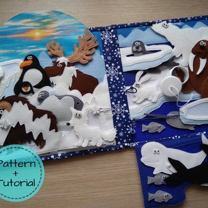ARCTIC Quiet Book PDF Pattern & Tutorial, Diy Quiet Book Pages, Busy ...