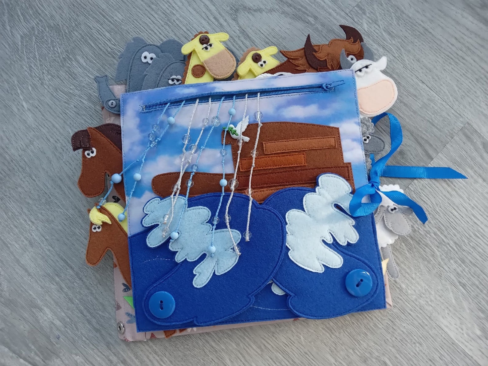 Noah Ark, BIBLE STORIES Quiet Book Pattern, Toddler Busy Book Pattern ...