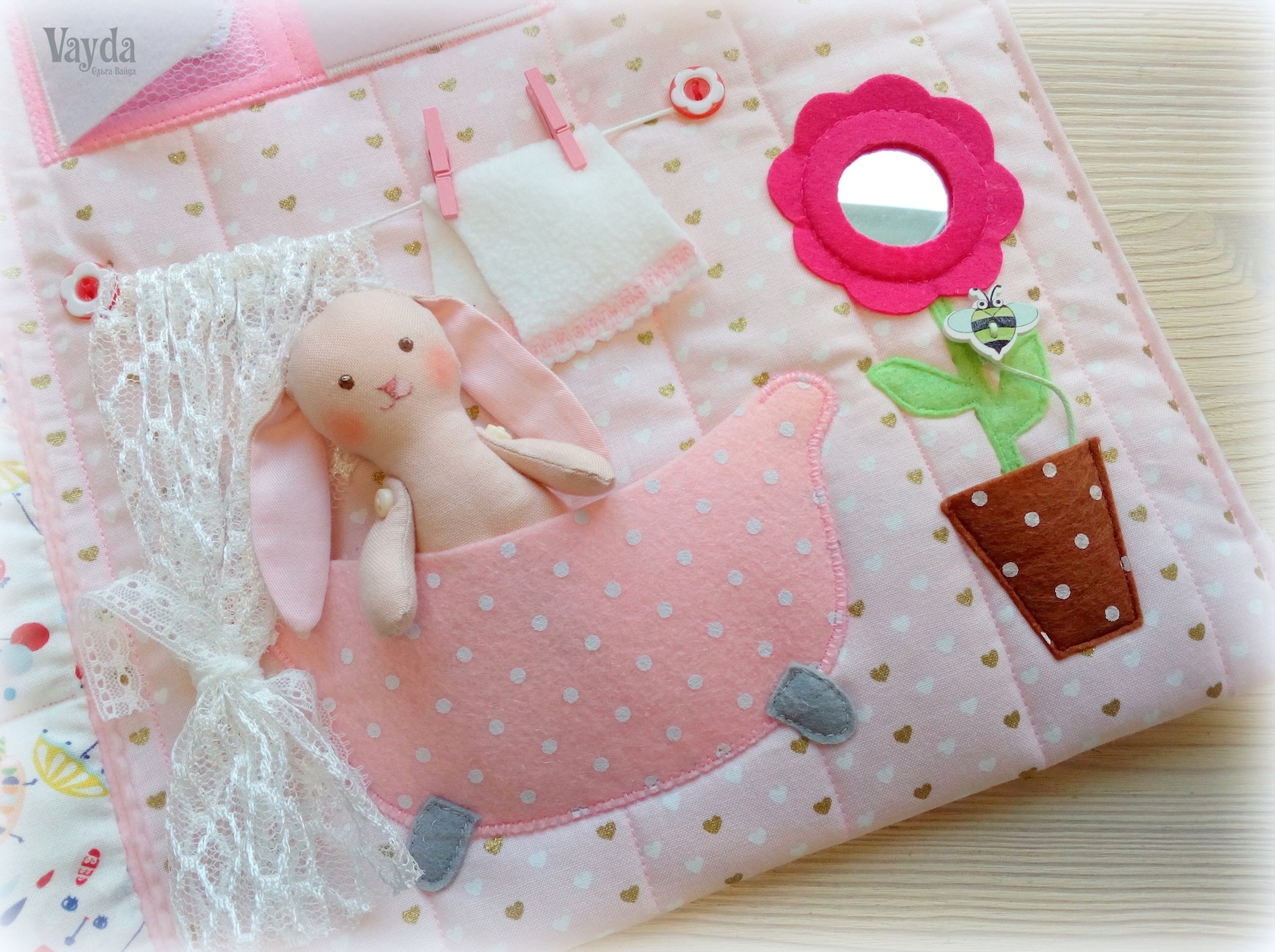Dollhouse Sewing Pattern & Tutorial – DIY Soft Textile Dollhouse With 4 ...